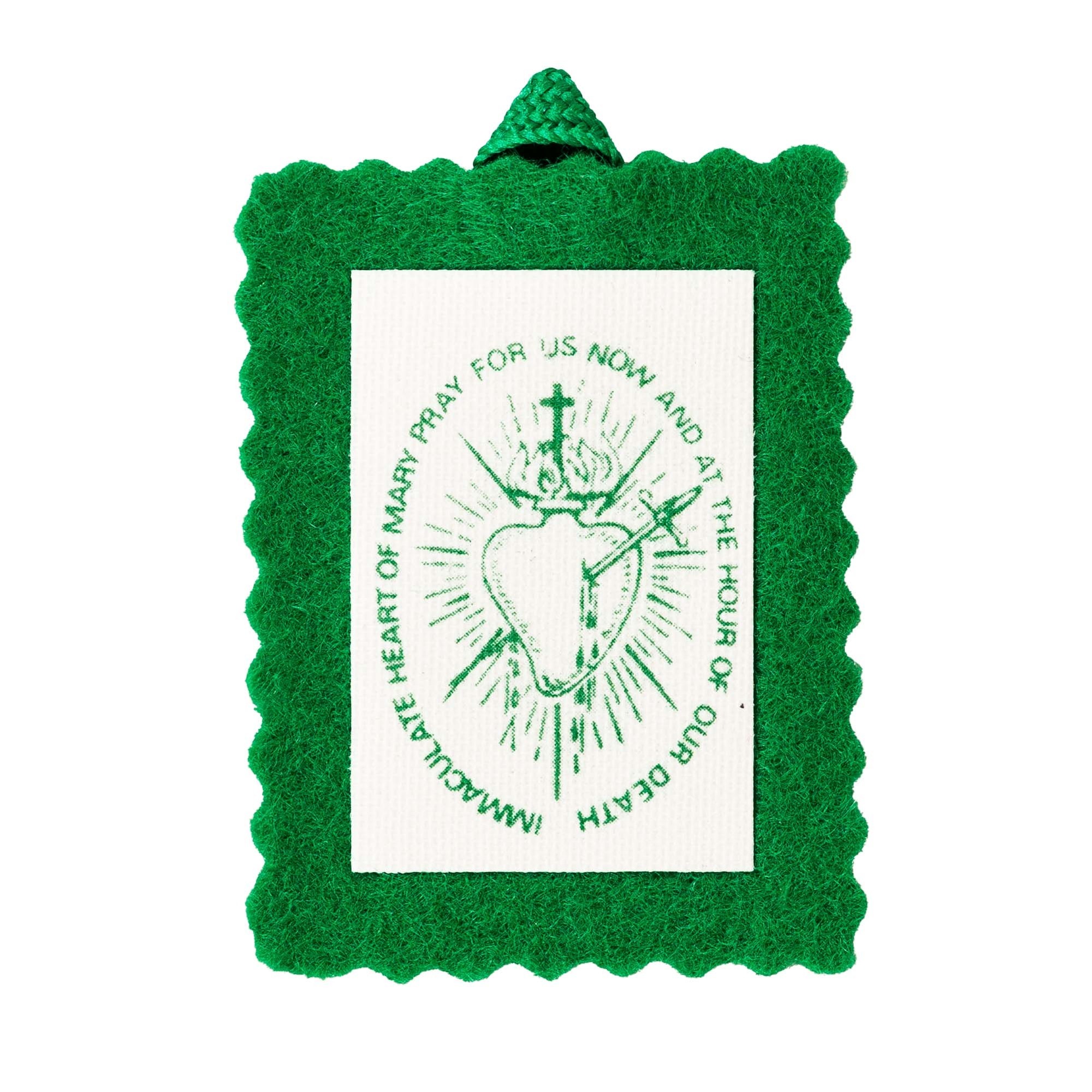 Traditional Cordless Green Scapular | The Catholic Company®