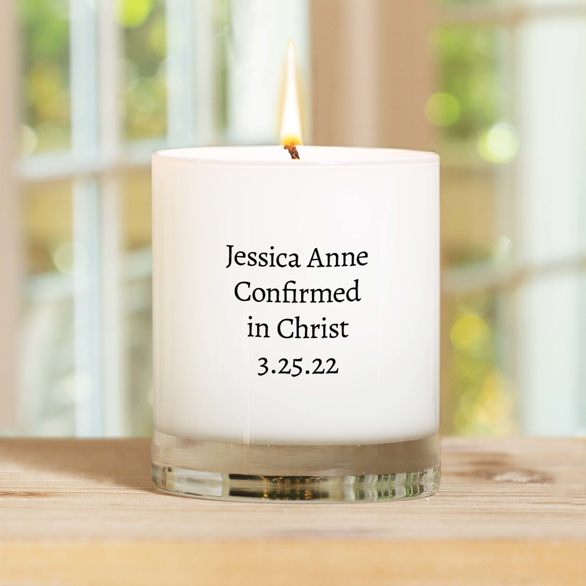 Personalized St. Francis Assisi Confirmation Candle | The Catholic Company®