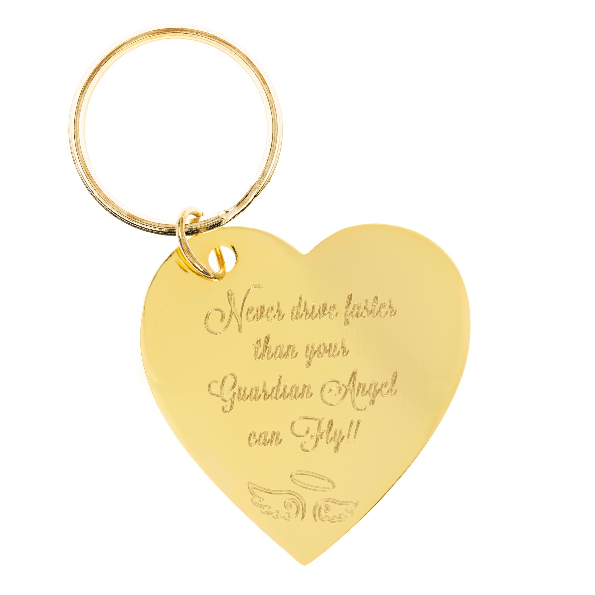 Personalized Guardian Angel Keychain | The Catholic Company® Personalized Guardian Angel Keychain | The Catholic Company®