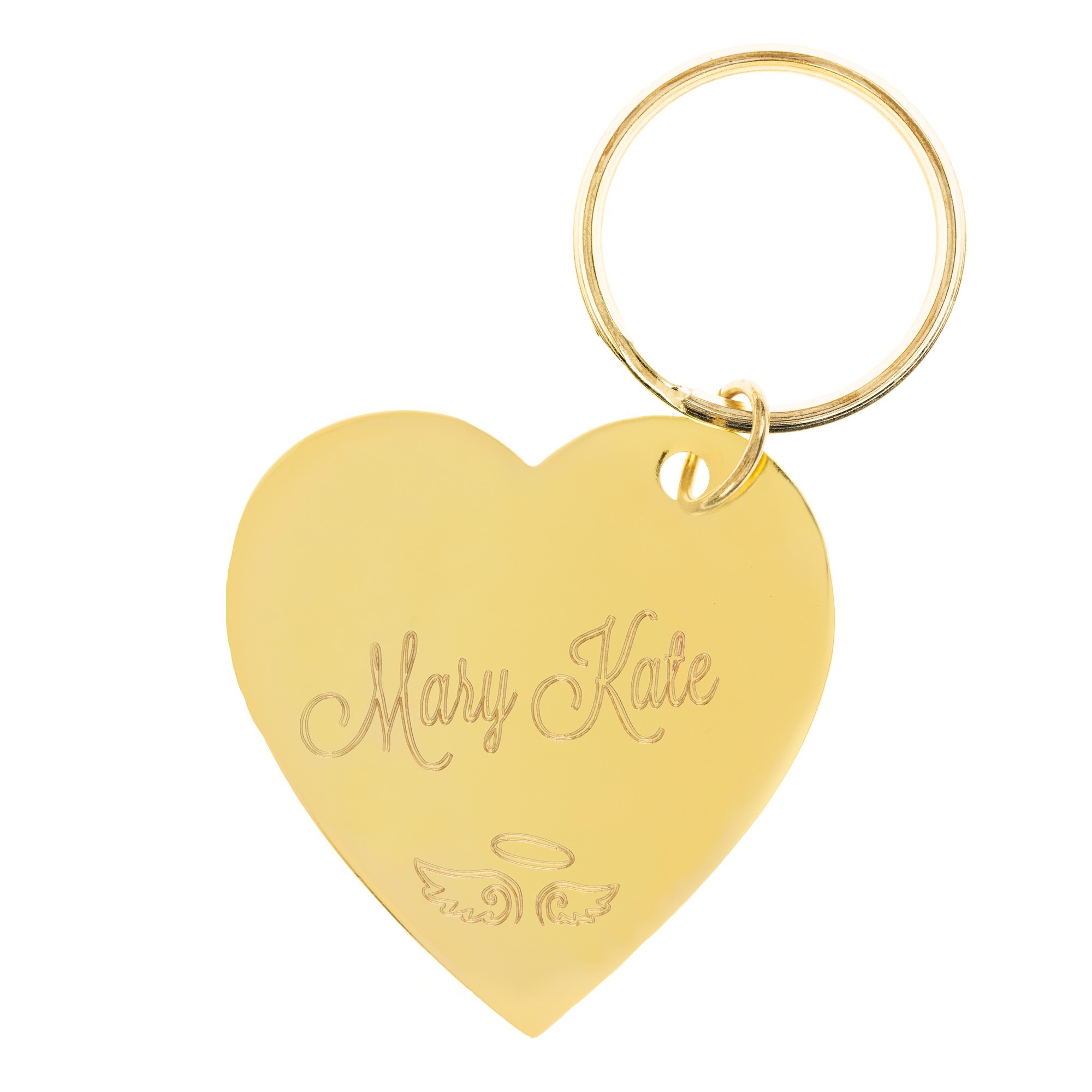 Personalized Guardian Angel Keychain | The Catholic Company® Personalized Guardian Angel Keychain | The Catholic Company®