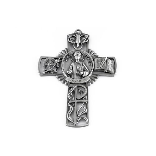 St. Stephen Wall Cross 5" | The Catholic Company