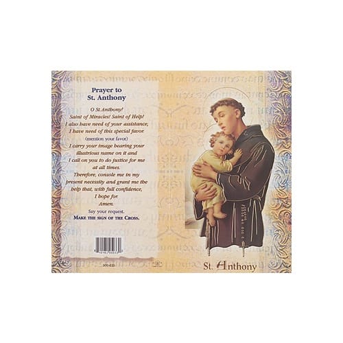 St. Anthony - Mini Lives of the Saints Folded Prayer Card | The ...