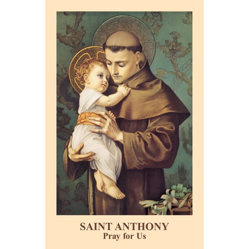 The St. Anthony Prayercard (Pack of 100) | The Catholic Company
