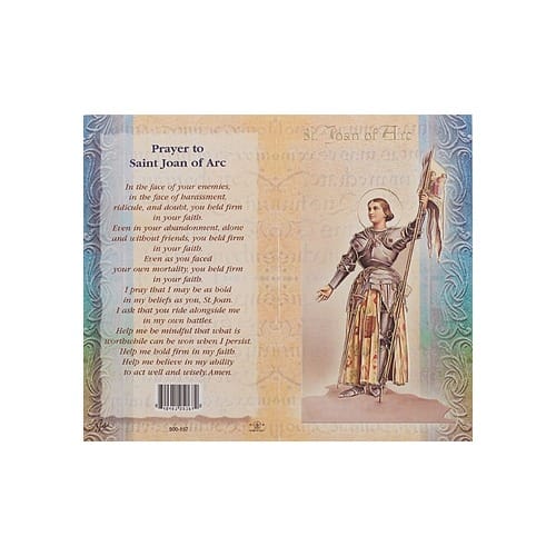 St. Joan of Arc - Mini Lives of the Saints Folded Prayer Card | The ...